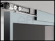 Magic 2 / 1100 - Concealed sliding system for wood door - AFF-USA Inc.