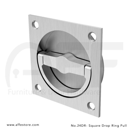 Accurate No. 24DR Square Drop Ring Pull with Exposed Fasteners