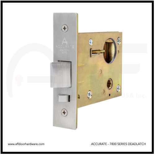 Accurate No. H7804-1/4 Deadlatch - By key either side. Latch bolt held ...