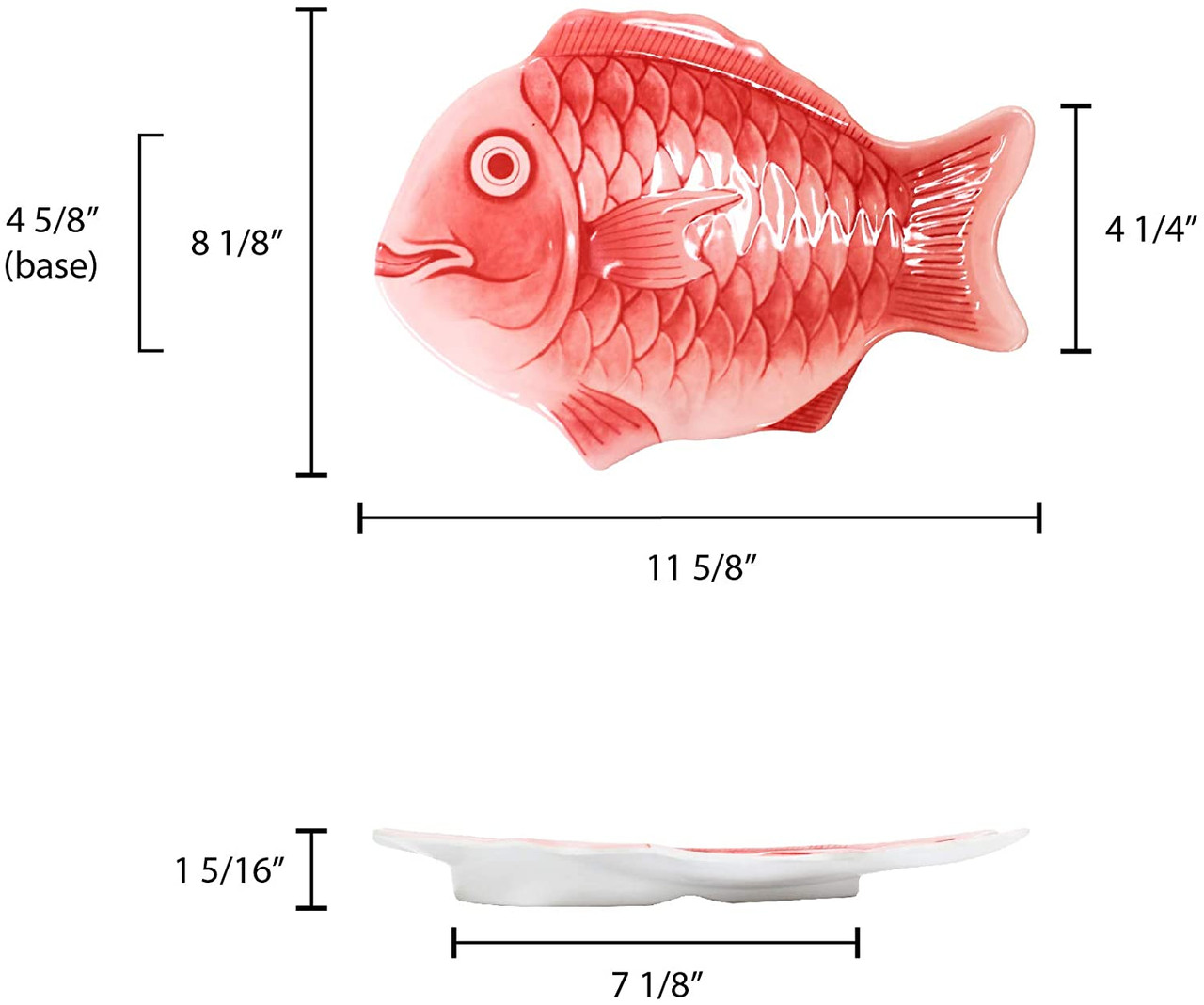 12" Melamine Fish Shaped Platter | SparrowFoodSolutions.com