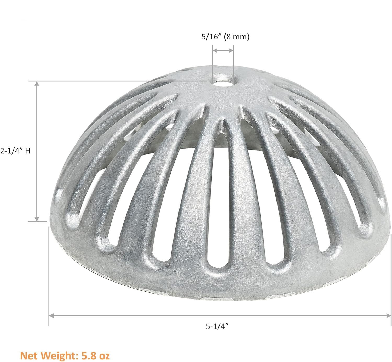 Aluminum Dome Floor Drain Cover - Sparrow Food Solutions