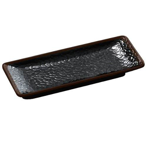 Thunder Group 29110WT Classic White 10.25" x 4" Rectangular Melamine Plate