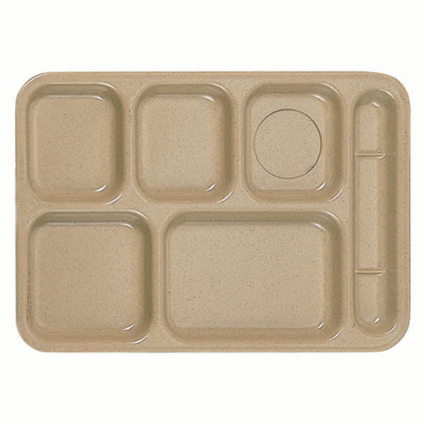 15.5" x 11.5" Stainless Steel Rectangular 6 Compartment Tray ...