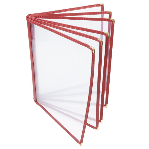 Thunder Group 6-Page Book Fold Menu Cover | 8-1/2" x 11" Restaurant ...