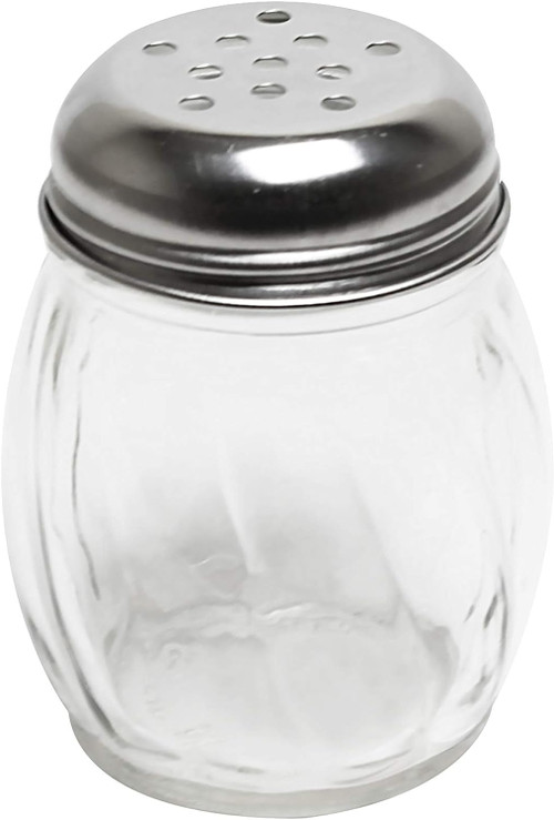 Thunder Group 6 oz Glass Slotted/Perforated Cheese Shaker!