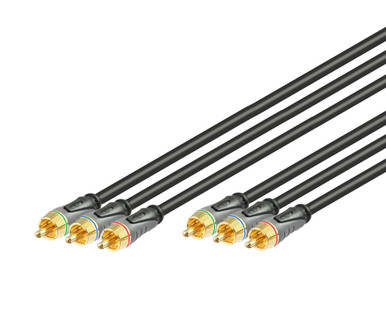 3M High Grade RGB Component Video Cable - www.cablestogo.com.au