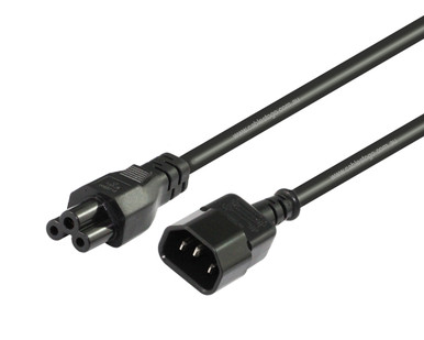 1.5M IEC C14 to IEC C5 Cloverleaf Power Cable - www.cablestogo.com.au