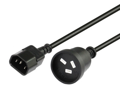 50CM C14 To Main Socket UPS Power Cable - www.cablestogo.com.au