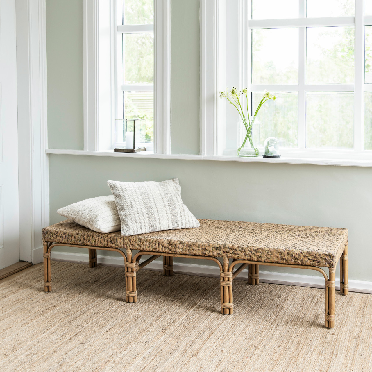 Sika Design Luis Bench - Rattan Entryway Bench