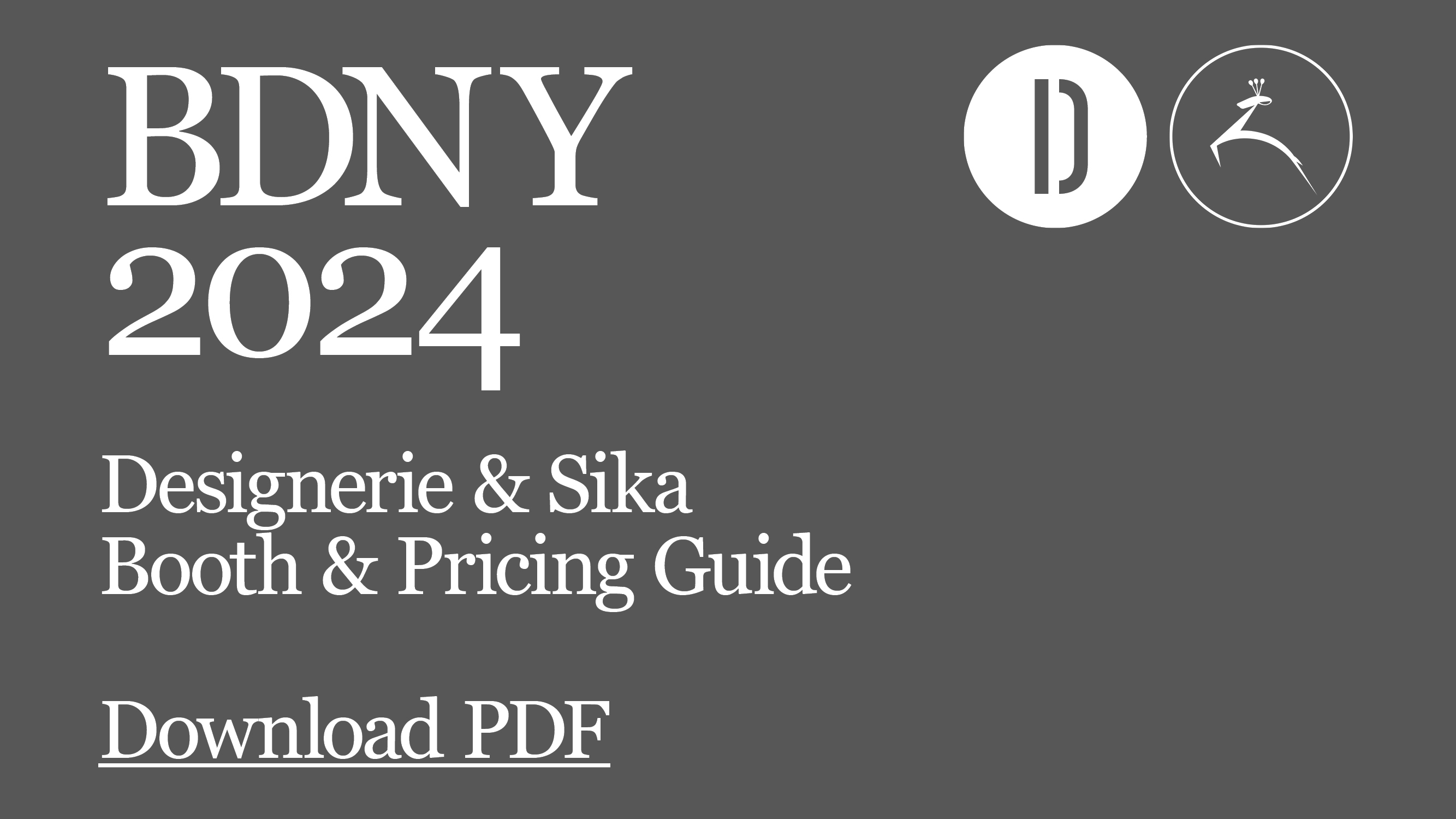 BDNY 2024 Designerie Booth & Pricing Guide