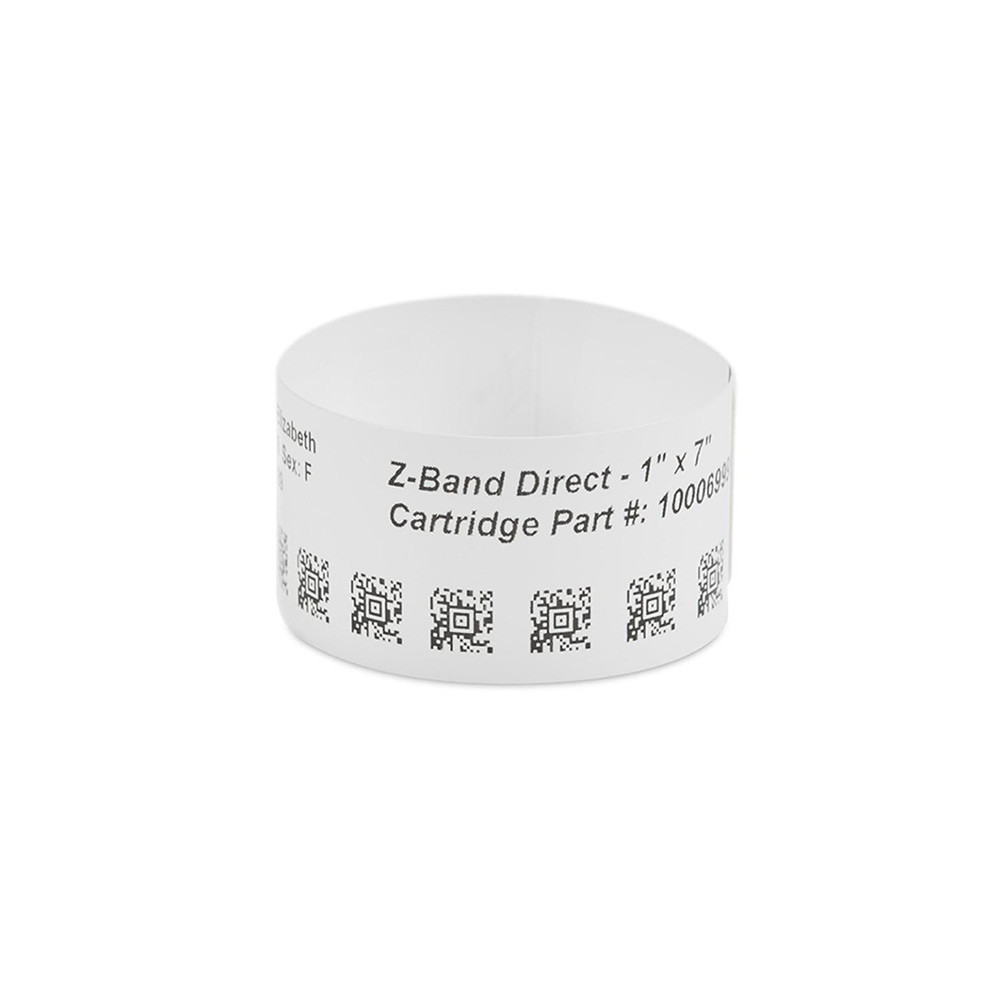 10006999K - Zebra 1" x 7" Z-Band Direct Wristband (Case)
