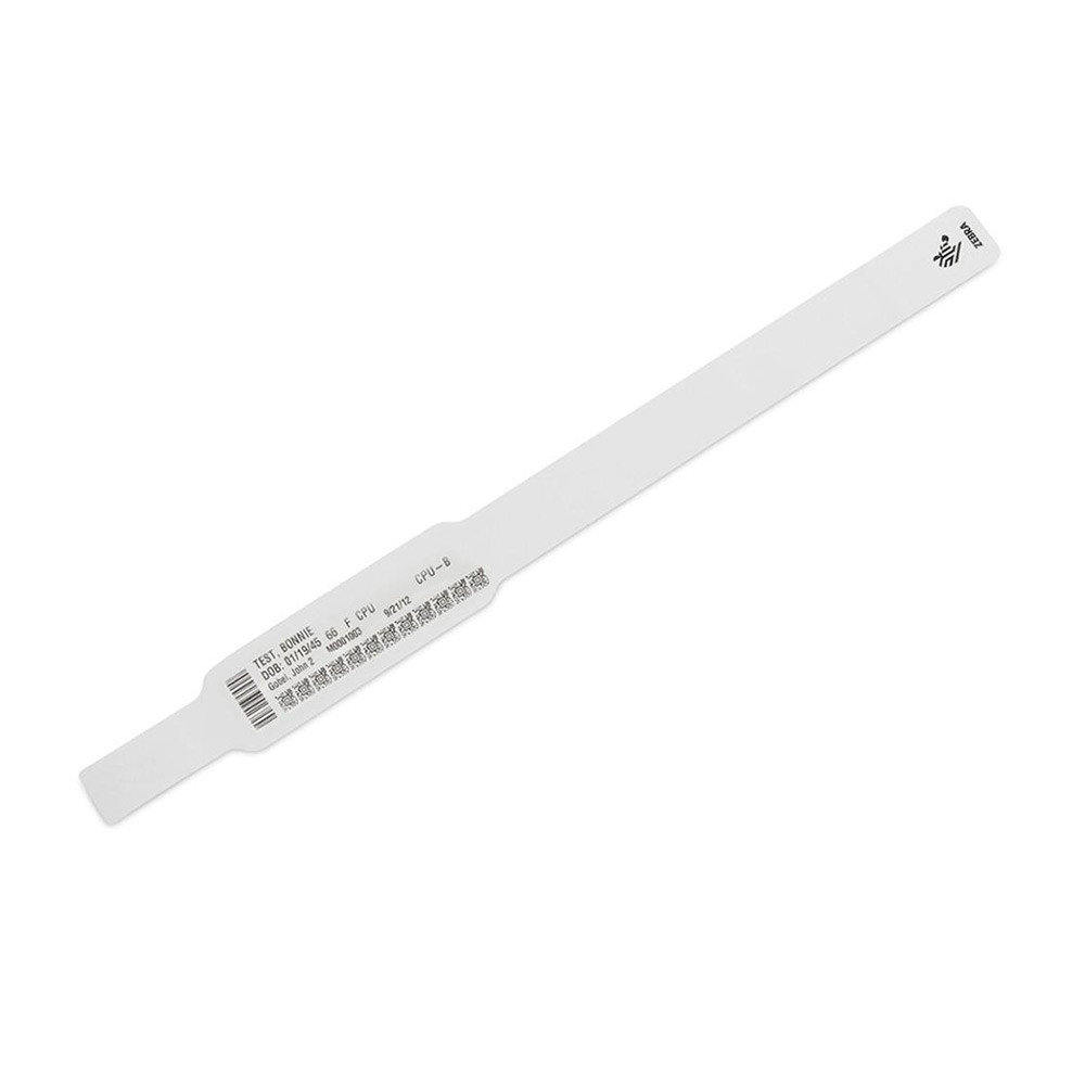 10015355K - Zebra 1" x 11" Z-Band UltraSoft Wristband (Case)