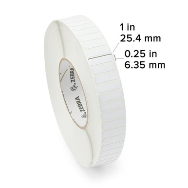 10023304 - Zebra 1" x 0.25" Z-Supreme 3000T Label (Case)
