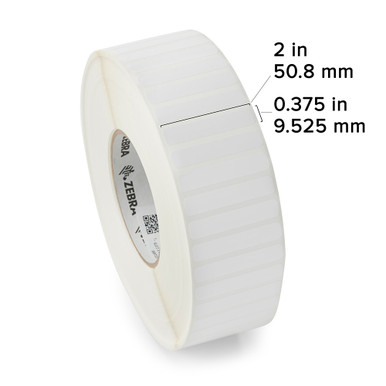 10023213 - Zebra 2" x 0.375" Z-Supreme 2000T Label (Case)