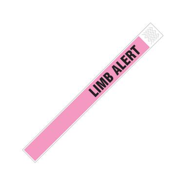 TY-LIMBALERT - Zebra 1" x 10" Tyvek Alert Limb Alert Wristband (Pink ...