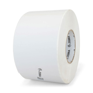 10018148 - Zebra 3.5" x 17" 8000T Retroscan Label (Metallic Silver) (Roll)
