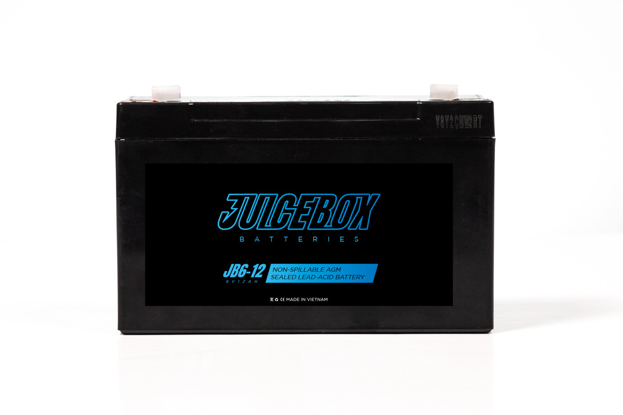 6 Volt 12 Ah Sealed Lead Acid, AGM Battery