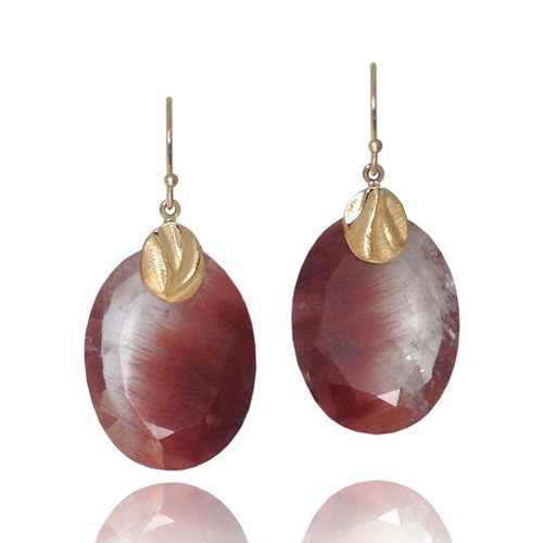 Oval Pebble Earrings | Unique Fine Jewelry by K.MITA
