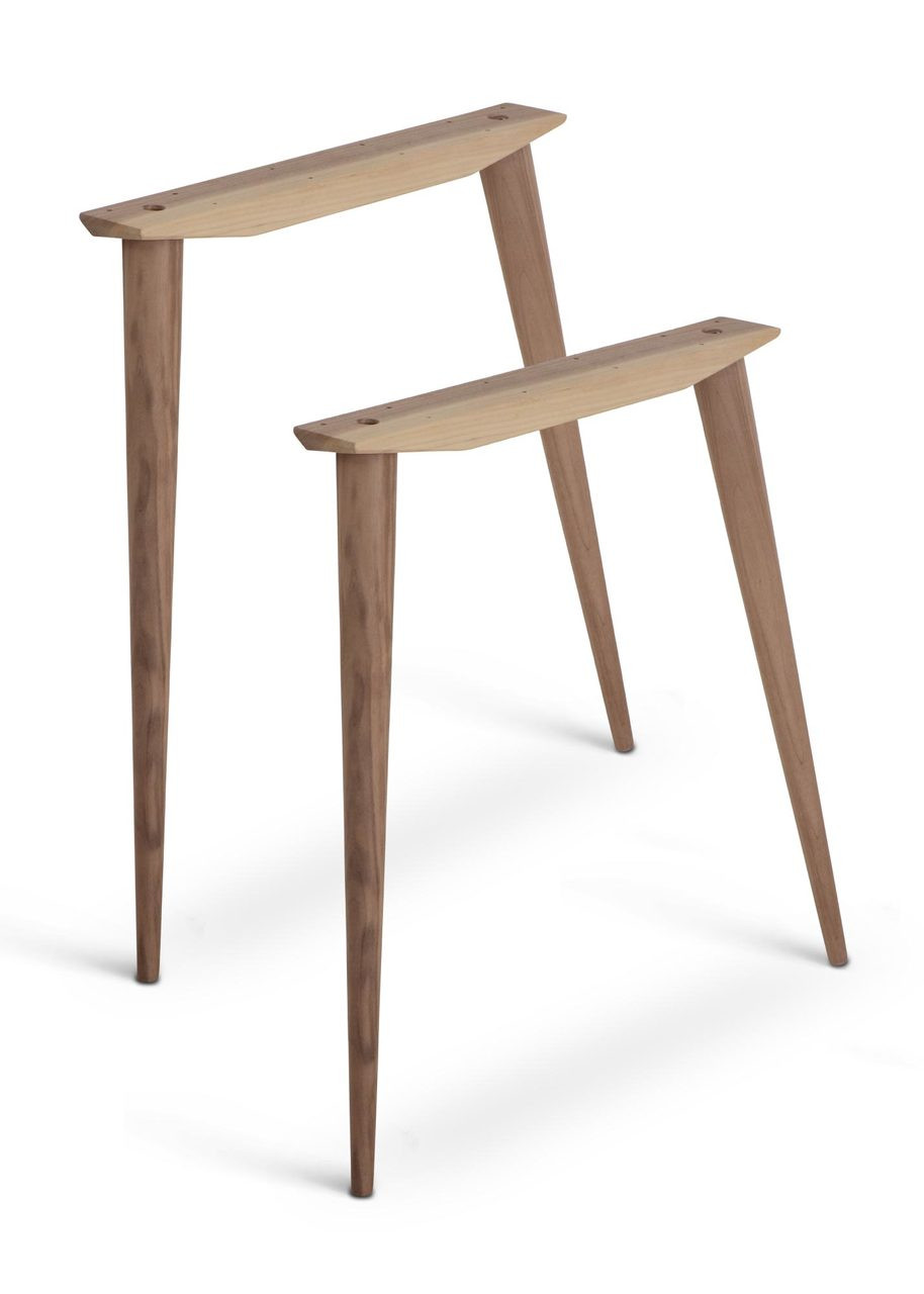 McCobb Mid-Century Modern Table Base Set (4 Legs & 2 Angled Cleats)