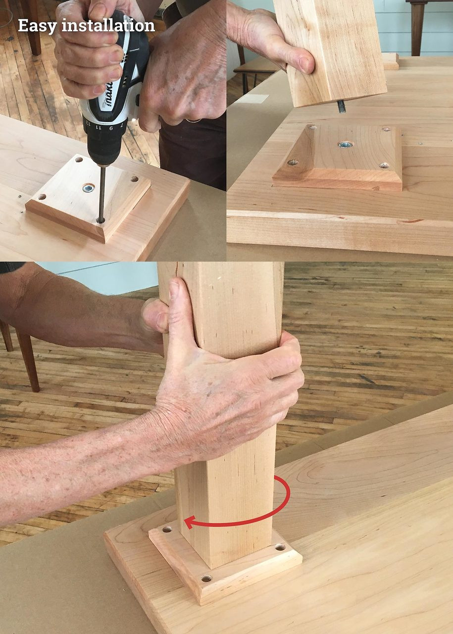 Wood Mounting Block | TableLegs.com™ | Shop Online