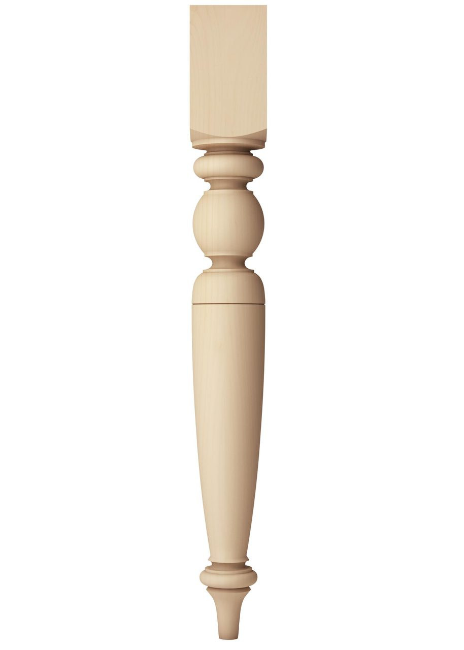 French Farm Dining Table Leg 29" - TableLegs.com