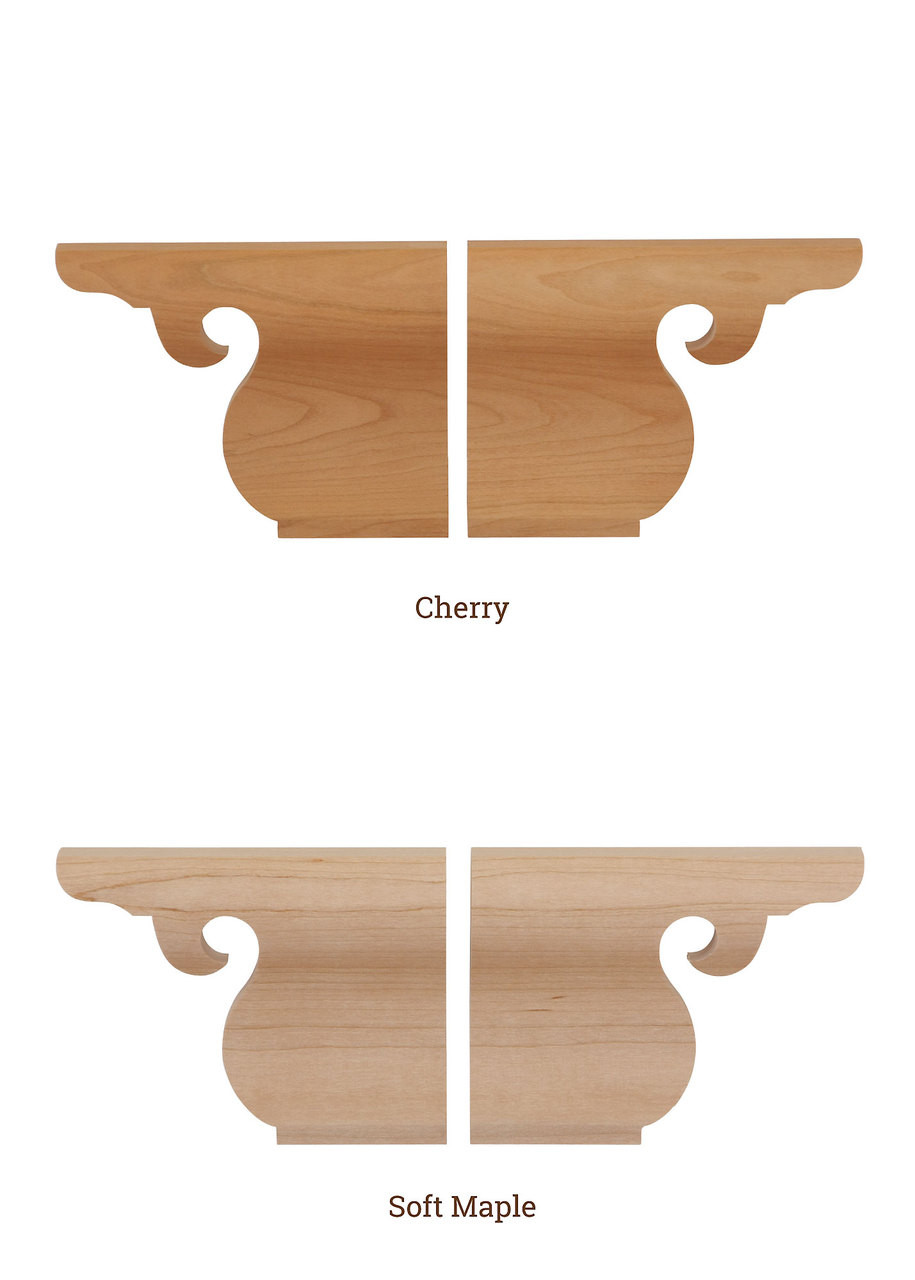 Chippendale Ogee Bracket Back Feet Pair - TableLegs.com
