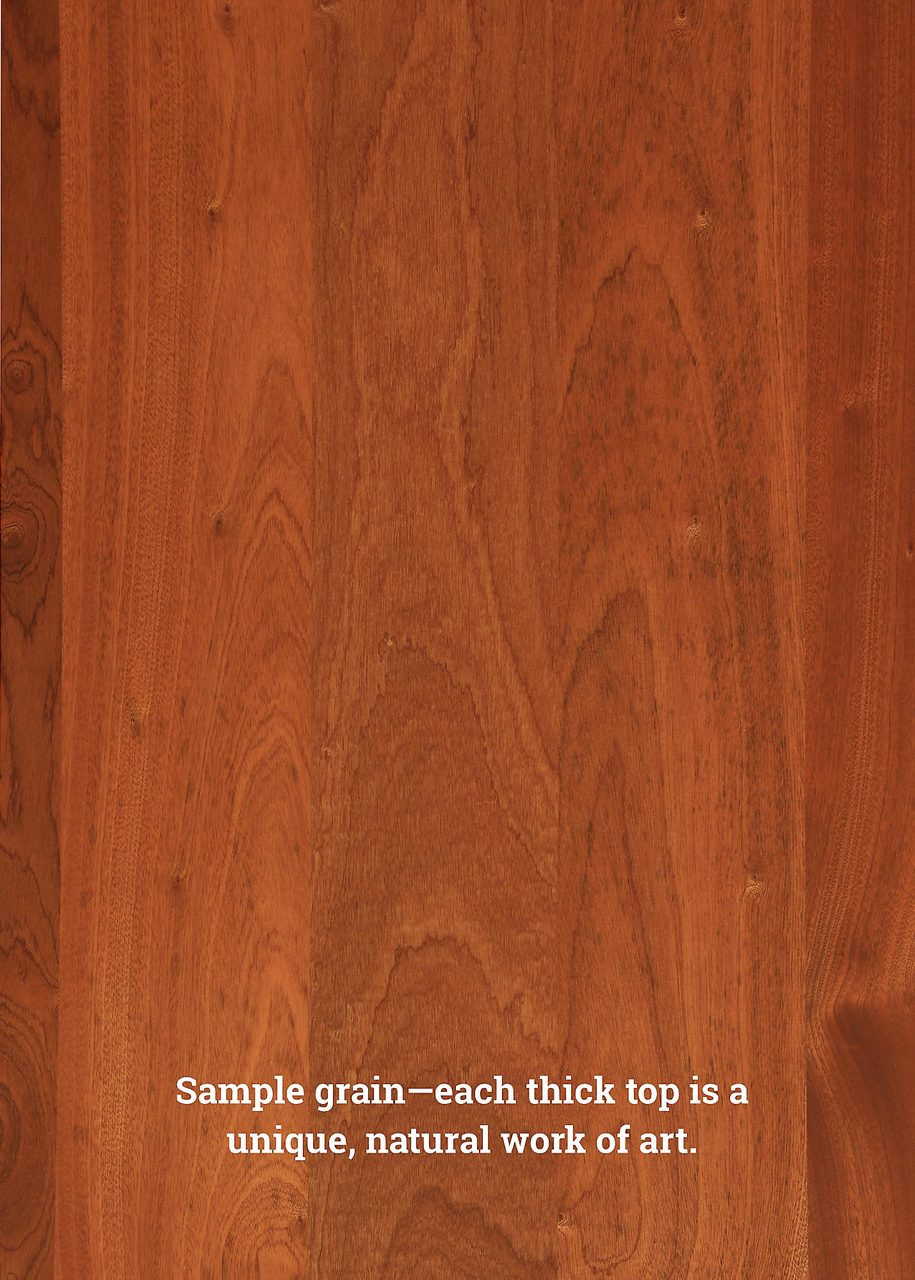 Mahogany Countertop | Thick Wood Table Top | TableLegs.com™