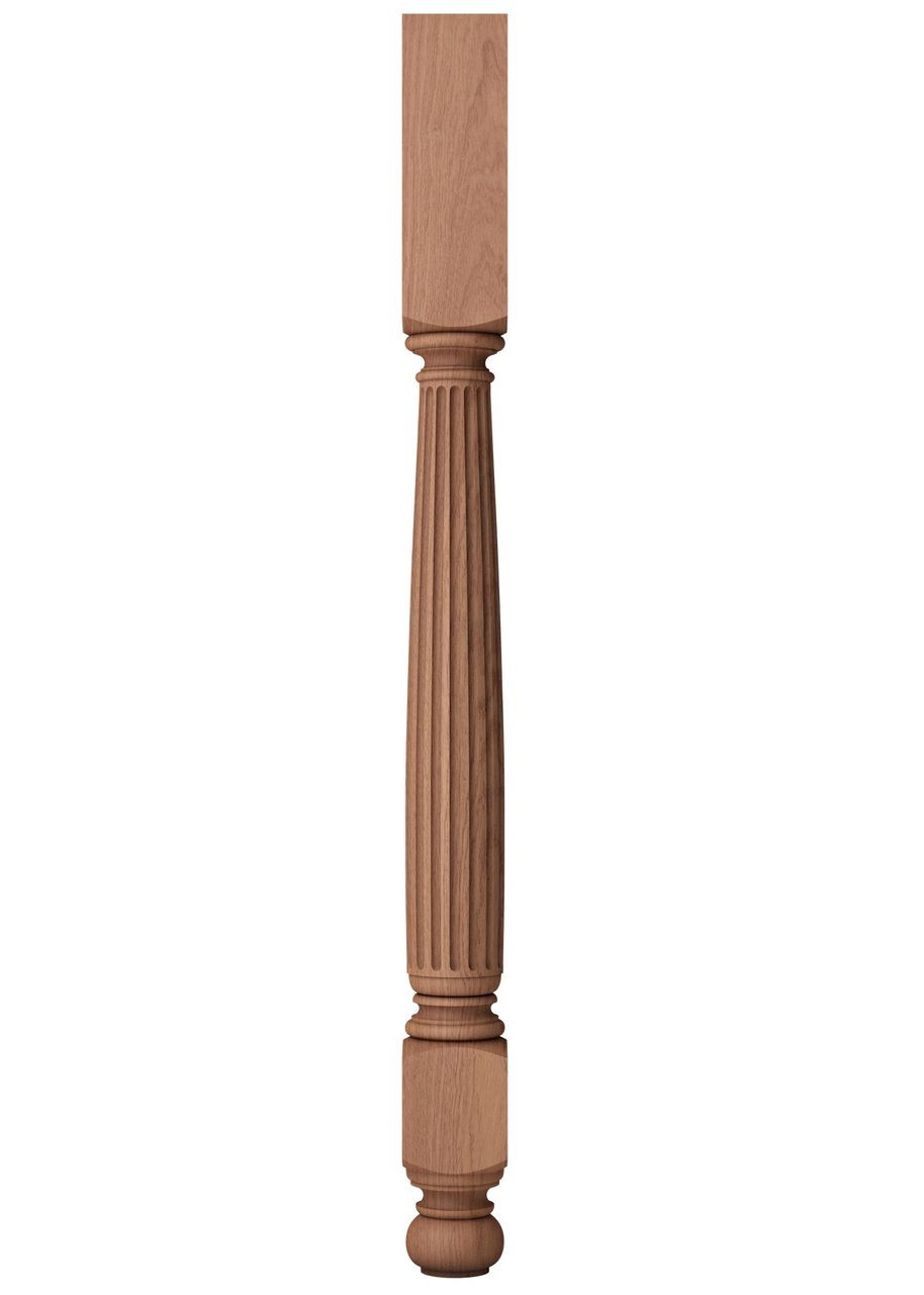 Fluted Farmhouse Kitchen Leg 42" - TableLegs.com