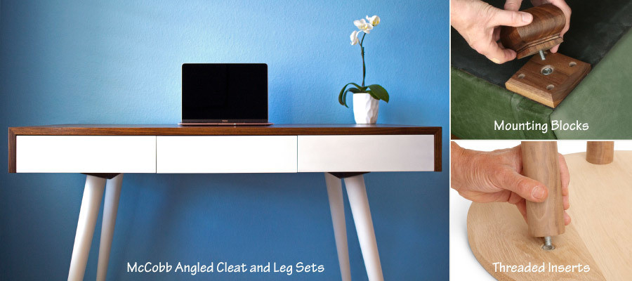 Wood Cleats & Metal Plates | TableLegs.com™ | Shop Online