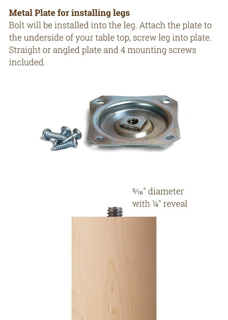 McCobb Mid-Century Modern End Table Leg 25" - TableLegs.com