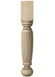 Extra Large Fluted Country Kitchen Leg 36" - TableLegs.com