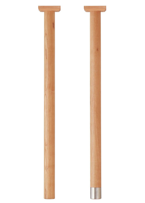 Extra Thin Round Wood Kitchen Table Leg 2" | Shop TableLegs.com™