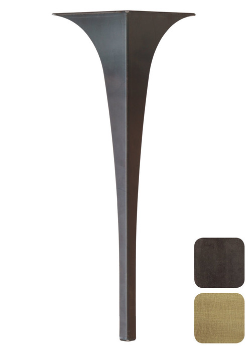Verona Metal Tapered Dining Table Leg 28" | TableLegs.com™