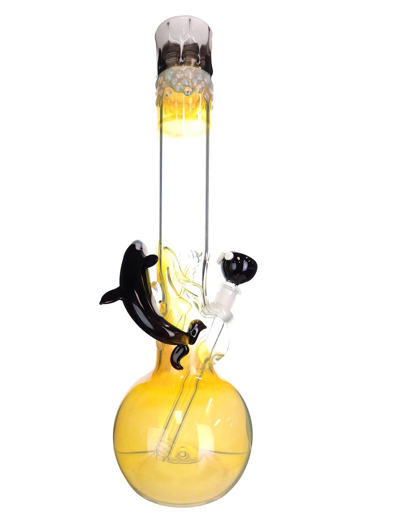 TRIDENT - Heady Killer Whale Glass Bong - 50mm - The Dab Lab