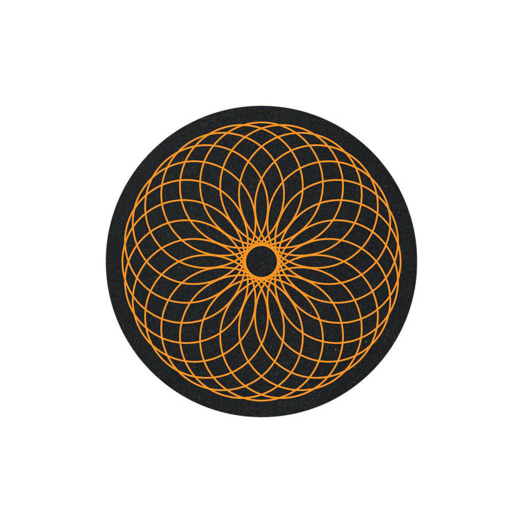 MOODMATS - 5" Round Bong Pad & Dab Rig Coaster - Lava Torus - The Dab Lab