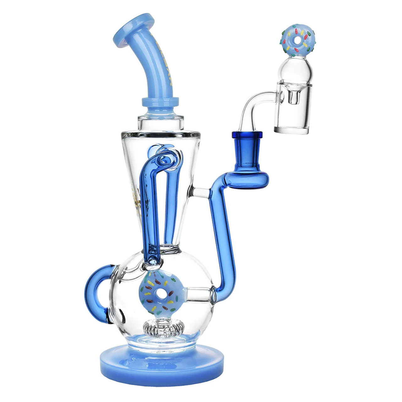 Pulsar Donut Double Uptake Recycler W Banger And Matching Cap Pick A