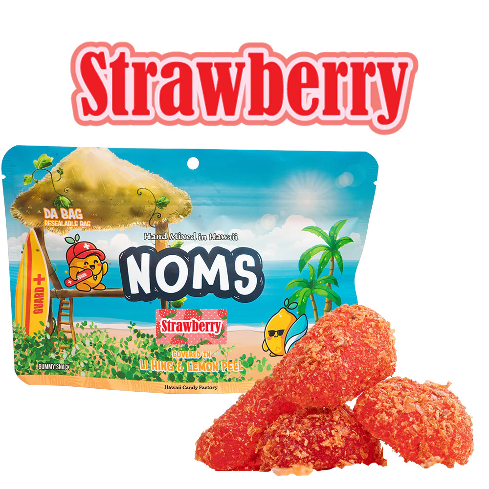 NOMS Hawaiian Candy - Strawberry Gummies - The Dab Lab