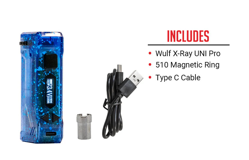 WULF x YOCAN - UNI Pro Adjustable Cartridge Vaporizer (X Ray Series ...