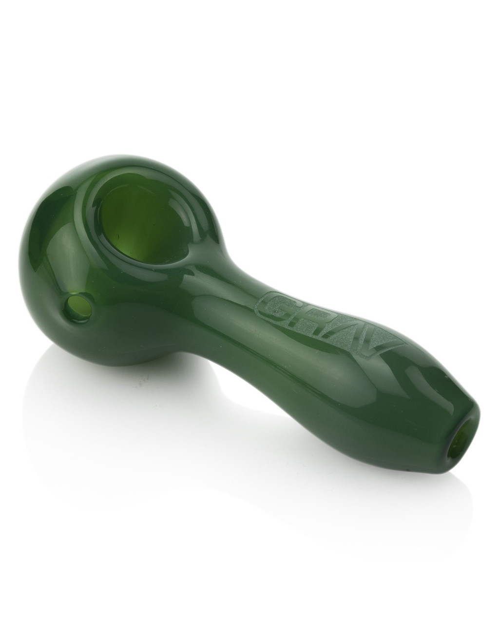 GRAV - 4" Spoon Pipe w/ Single Hole Push Bowl and Carb (Pick a Color ...
