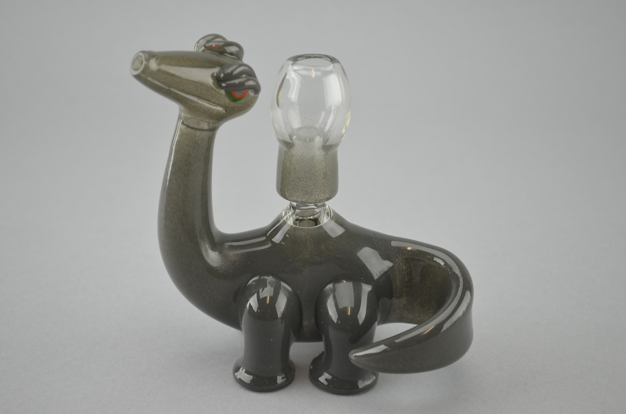 ELBO - "Classic Dino" Vapor Rig w/ 14mm Fixed 2-hole Diffy - Grey - The ...
