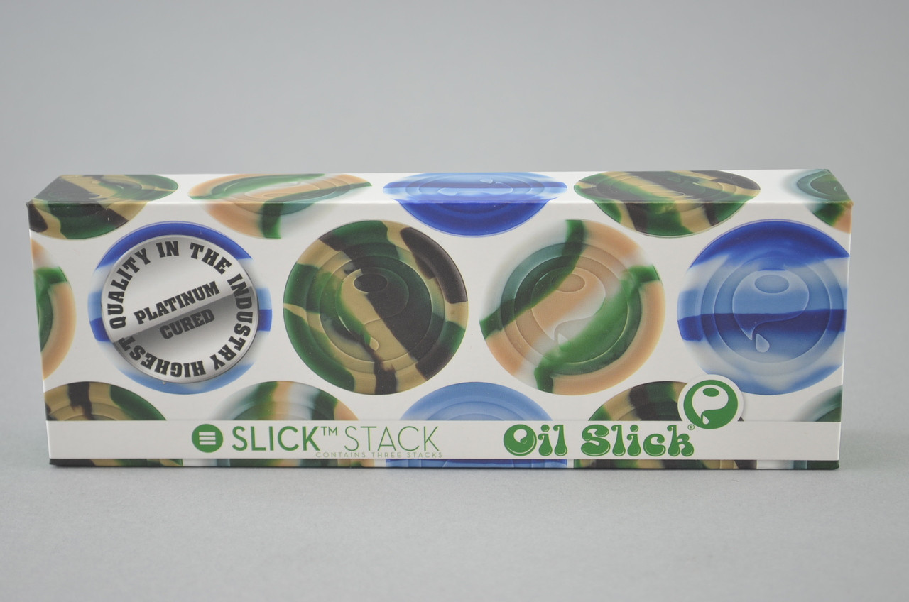 OIL SLICK - 3 Pack of Slick Stack Non-Stick Silicone Storage Containers ...