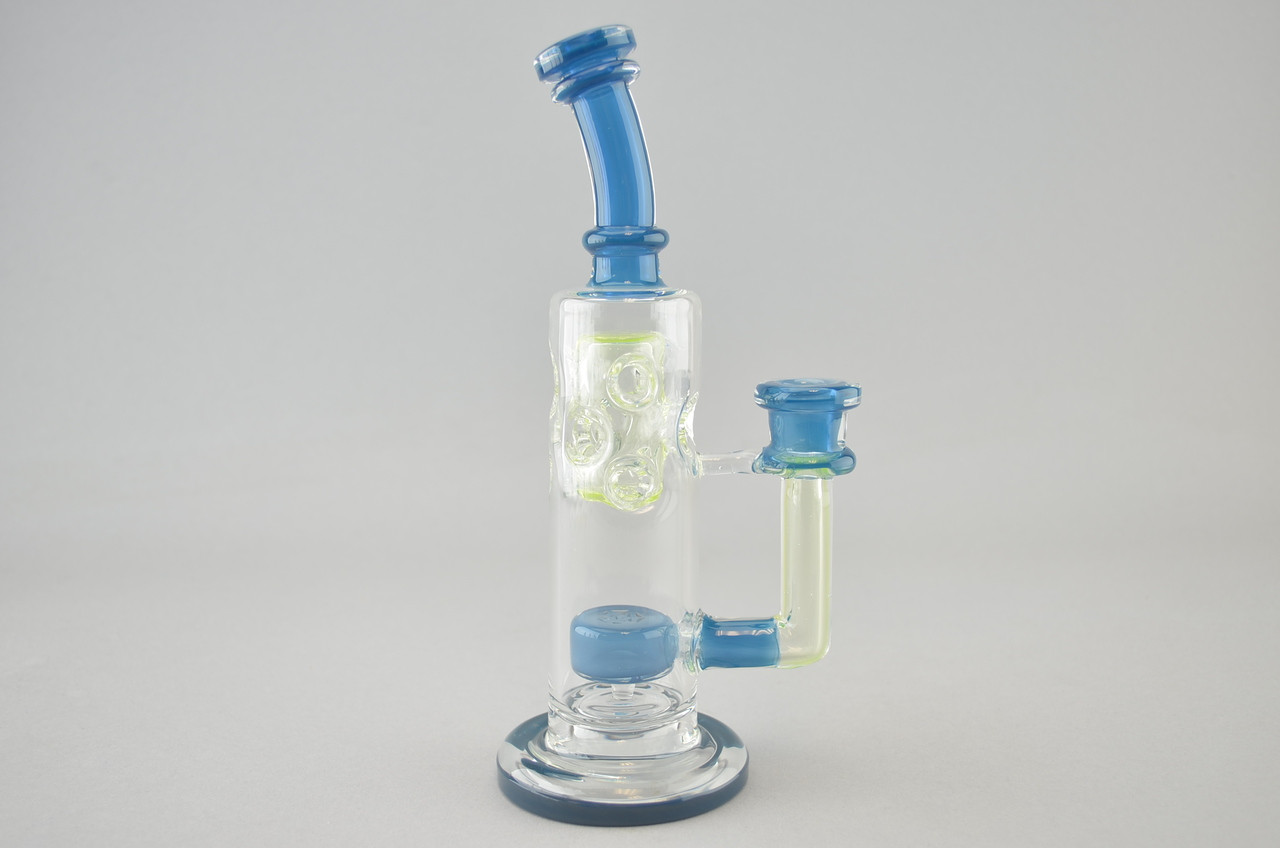 BIG J - Straight Fab Rig w/ Geometric Perc & 14mm Female Joint - #4 (UV ...