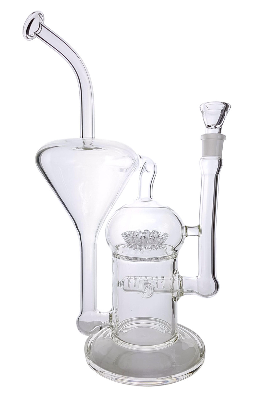 Designer Sci Gridline To Sprinkler Recycler Bong W 18mm Female Joint