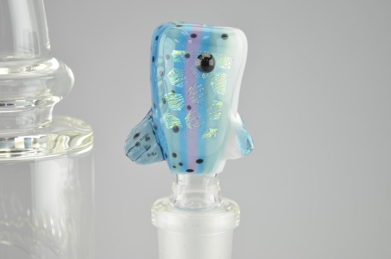 603 GLASS - Dichro Rainbow Trout Bong Slide - 18mm - The Dab Lab