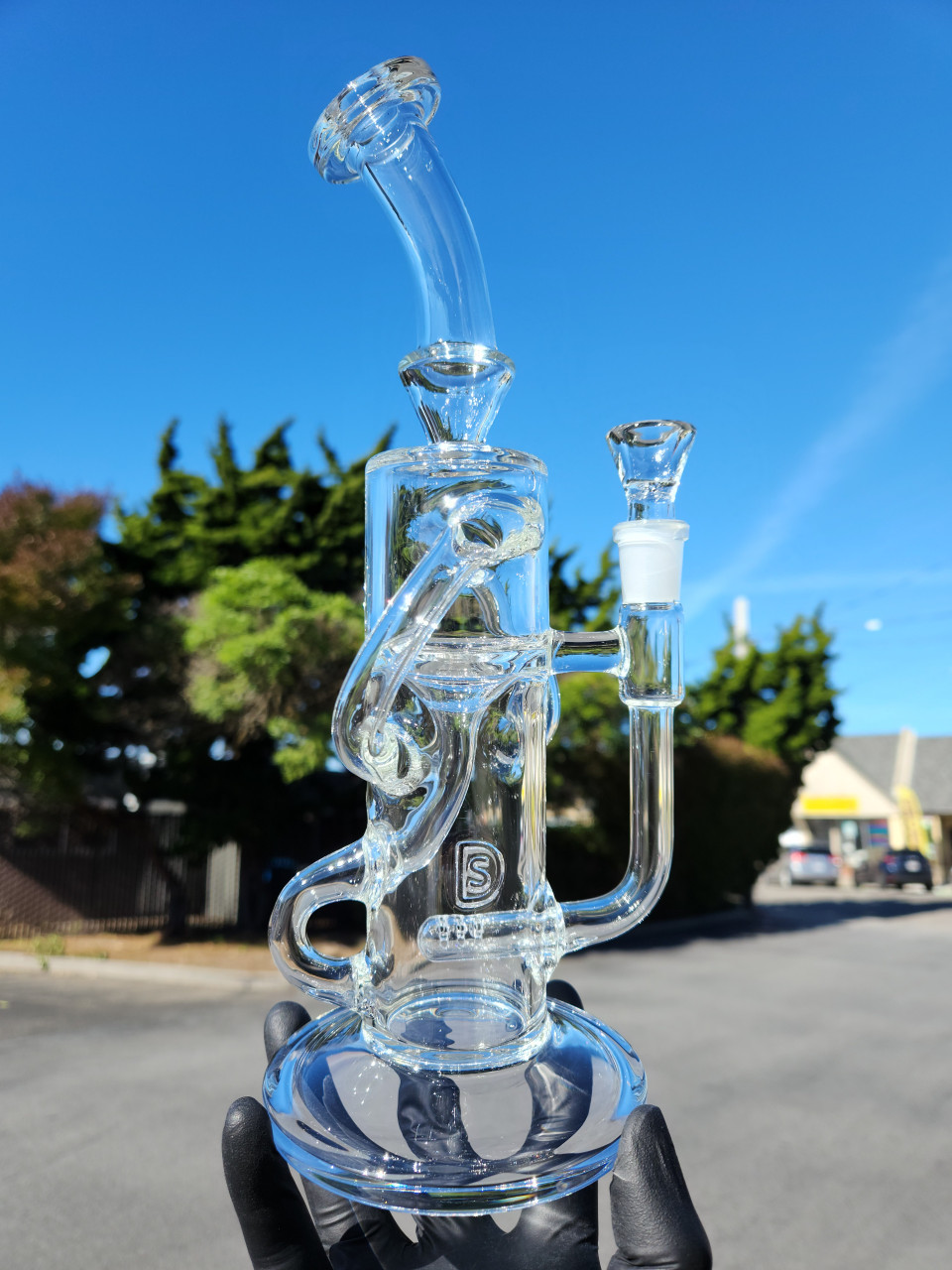 Designer Sci Klein Recycler Rig W 14mm Female Joint And Slide V3