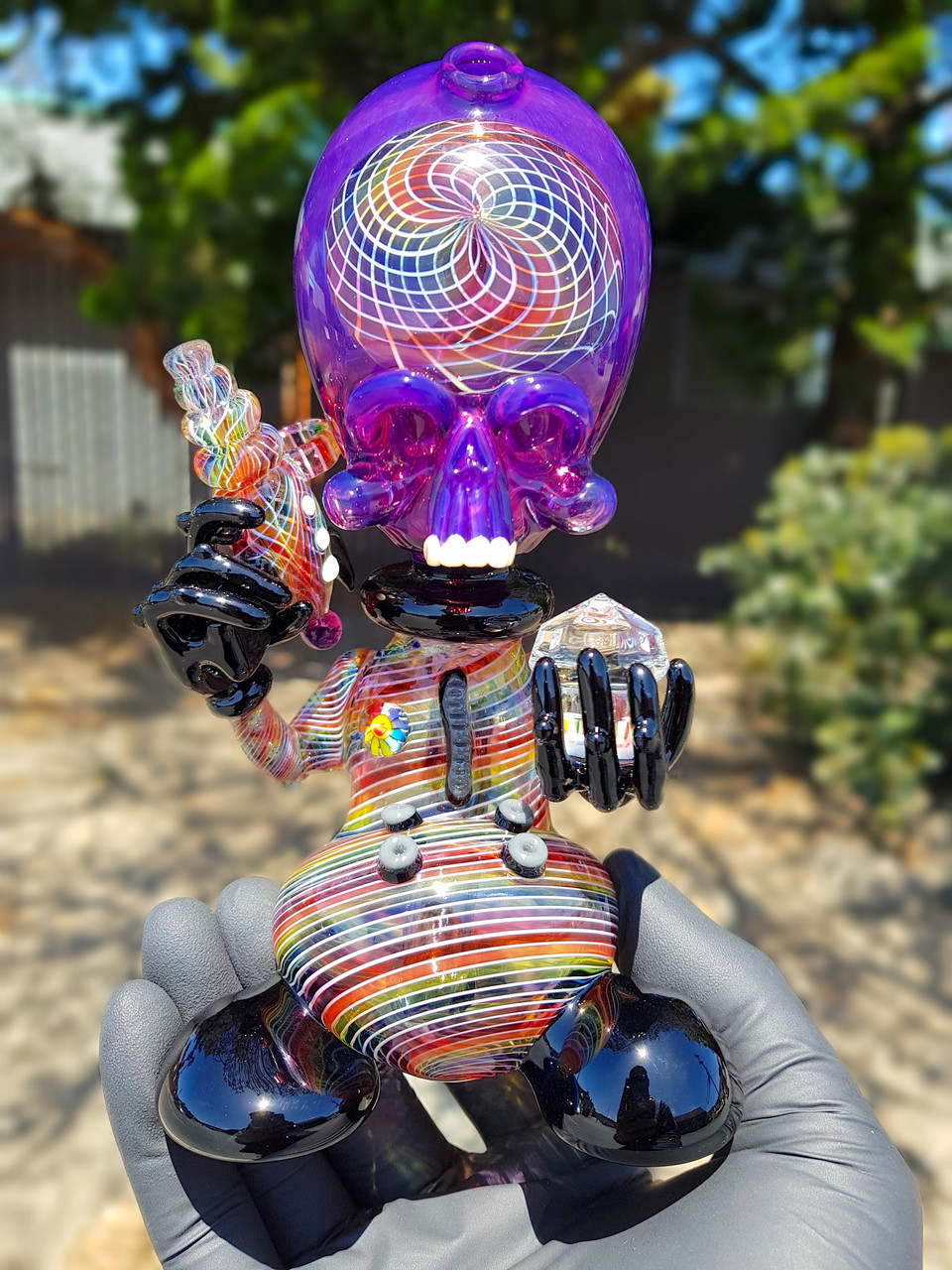 HENDY x KARMA - Invader Alien Dab Rig - The Dab Lab
