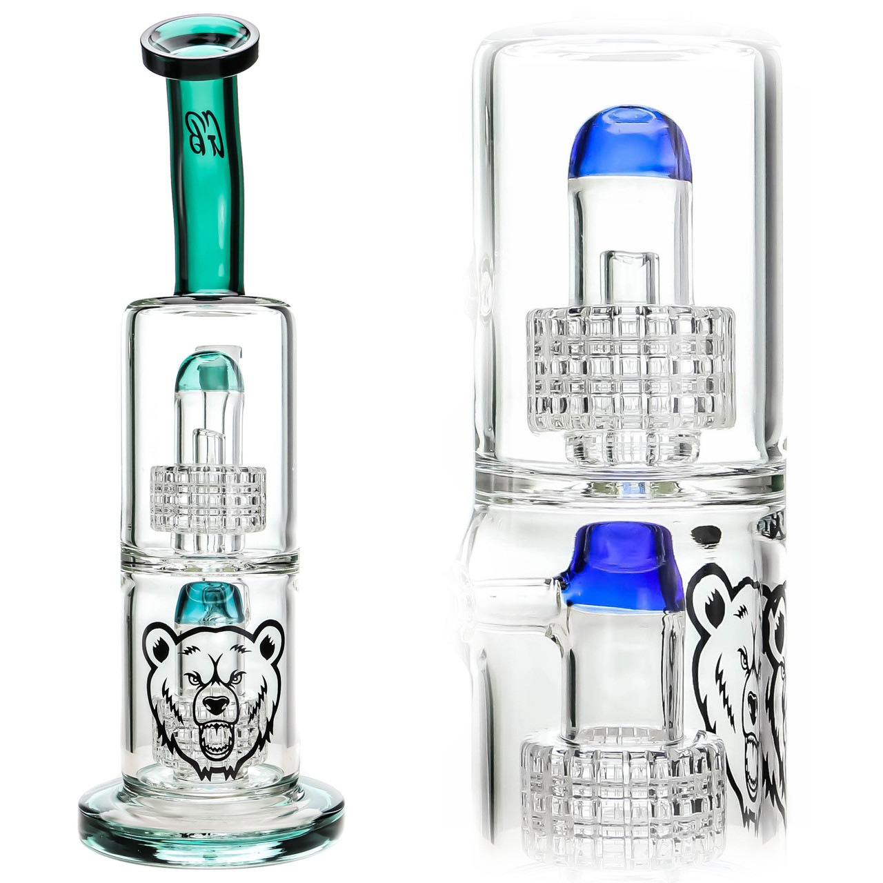 GREEN BEAR - Double Matrix Tube w/ 14mm Female Joint (Pick a Color ...