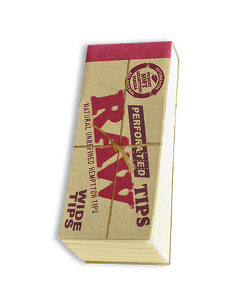 RAW - Perforated Wide Tips (Pack of 50) - The Dab Lab