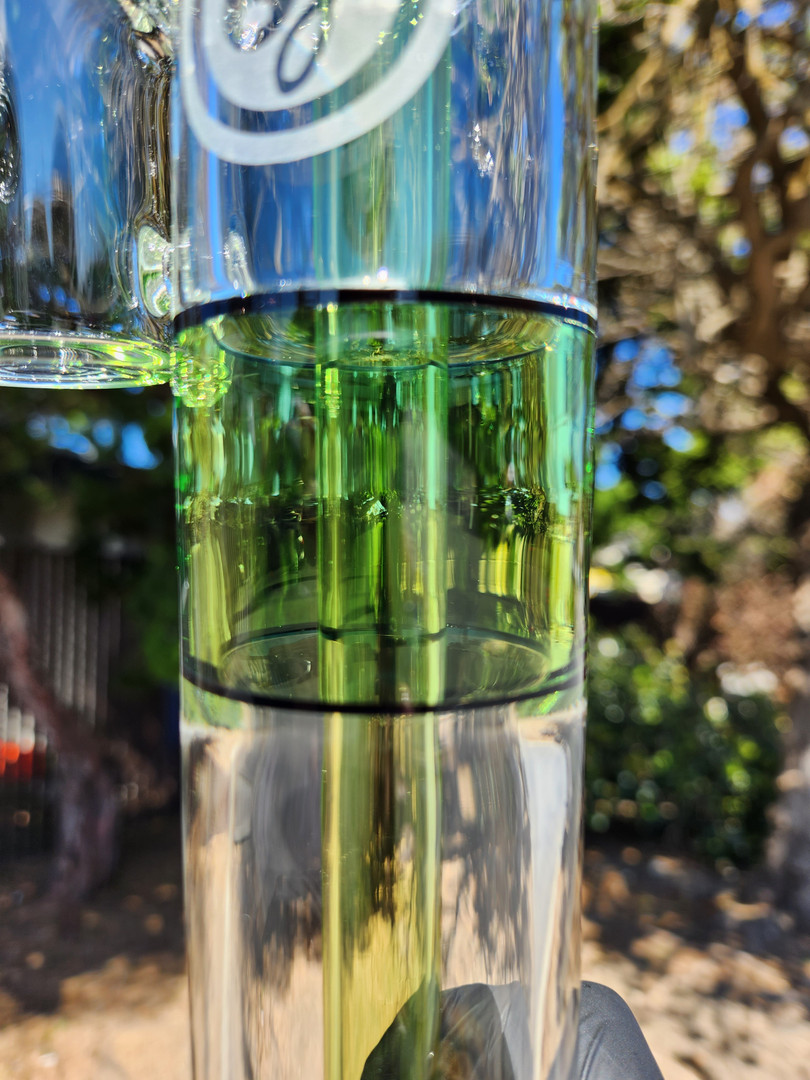 OJ - King Bubbler w/ 18mm Female Joint - Lime Green - The Dab Lab