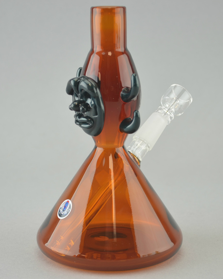 CRUSH - "Face" Mini Tube Dab Rig w/ 14mm Joint & Domeless Quartz Nail ...